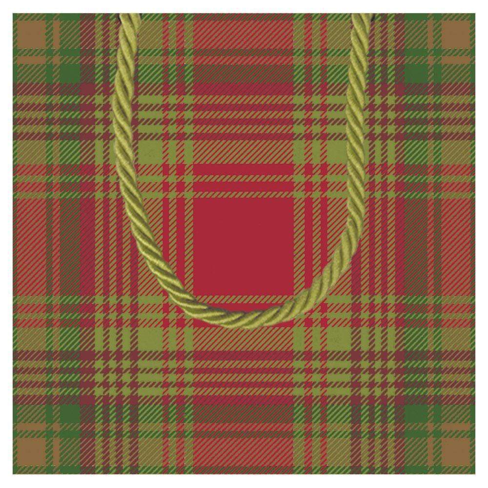 Highland Gift Bag Sm Cube 5 X 4 1/2 X 5 – Caspari Europe