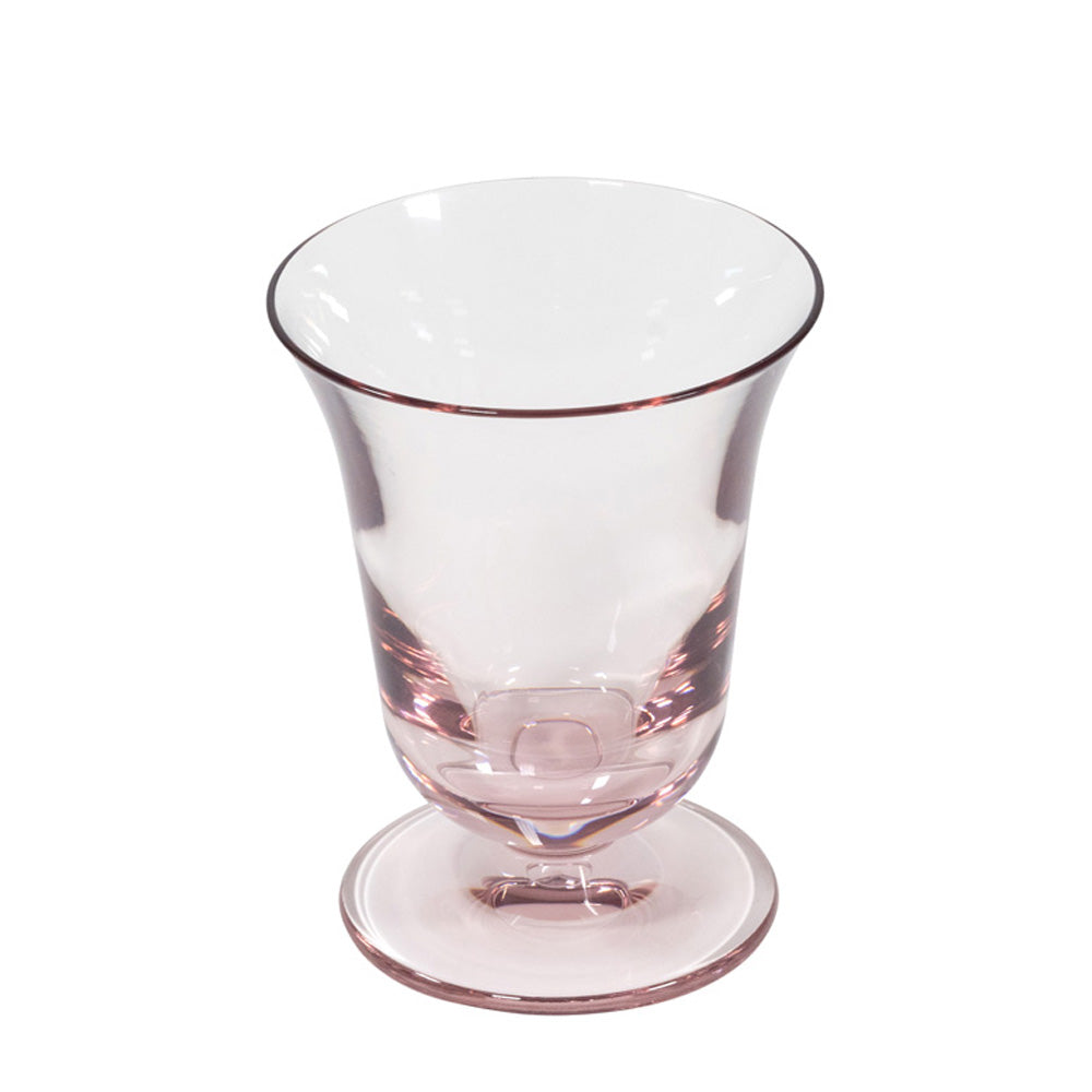 Acrylic Flared Wine Glass-Lt Rose Acry Flared Wine Glass-Short 9.6 Oz ...