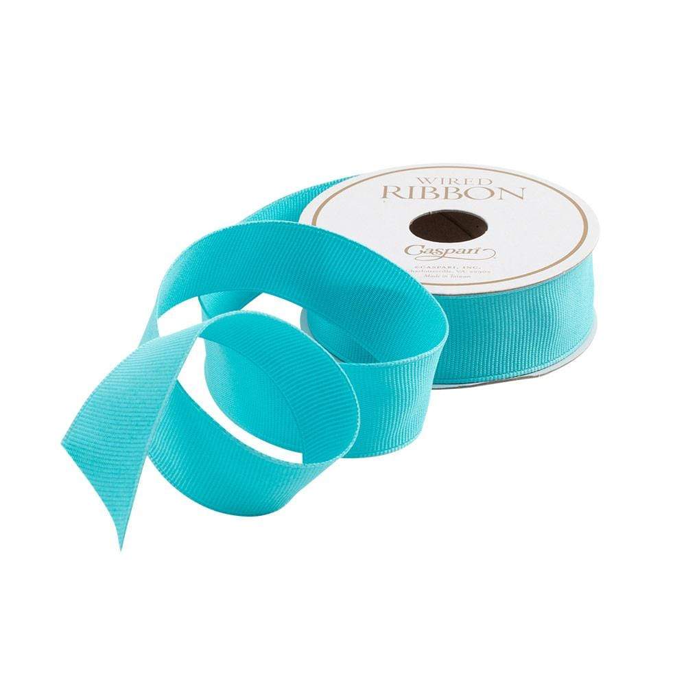 Caspari Narrow Turquoise Grosgrain Ribbon - 8 Yard Spool – Caspari Europe